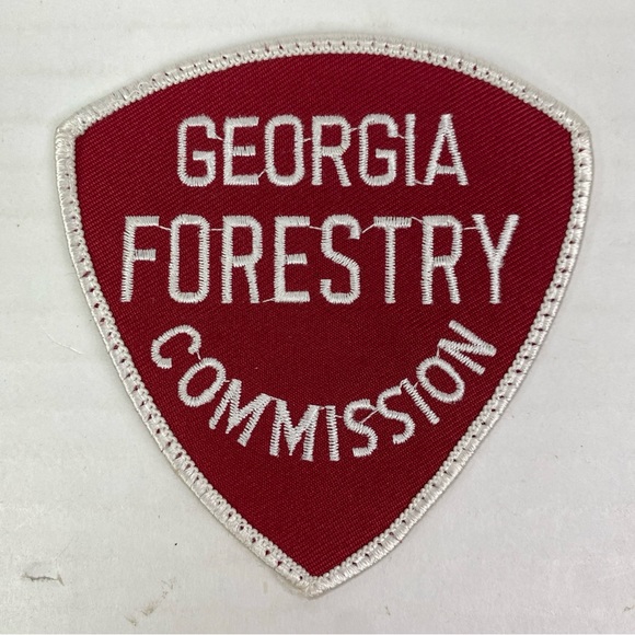 Accessories | Vintage Georgia Forestry Commission 375 Patch Red White ...